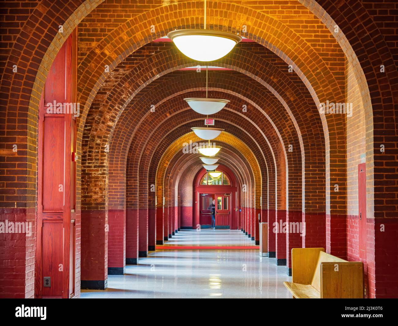 Interior view of the Healy Hall in Georgetown University at Washington ...