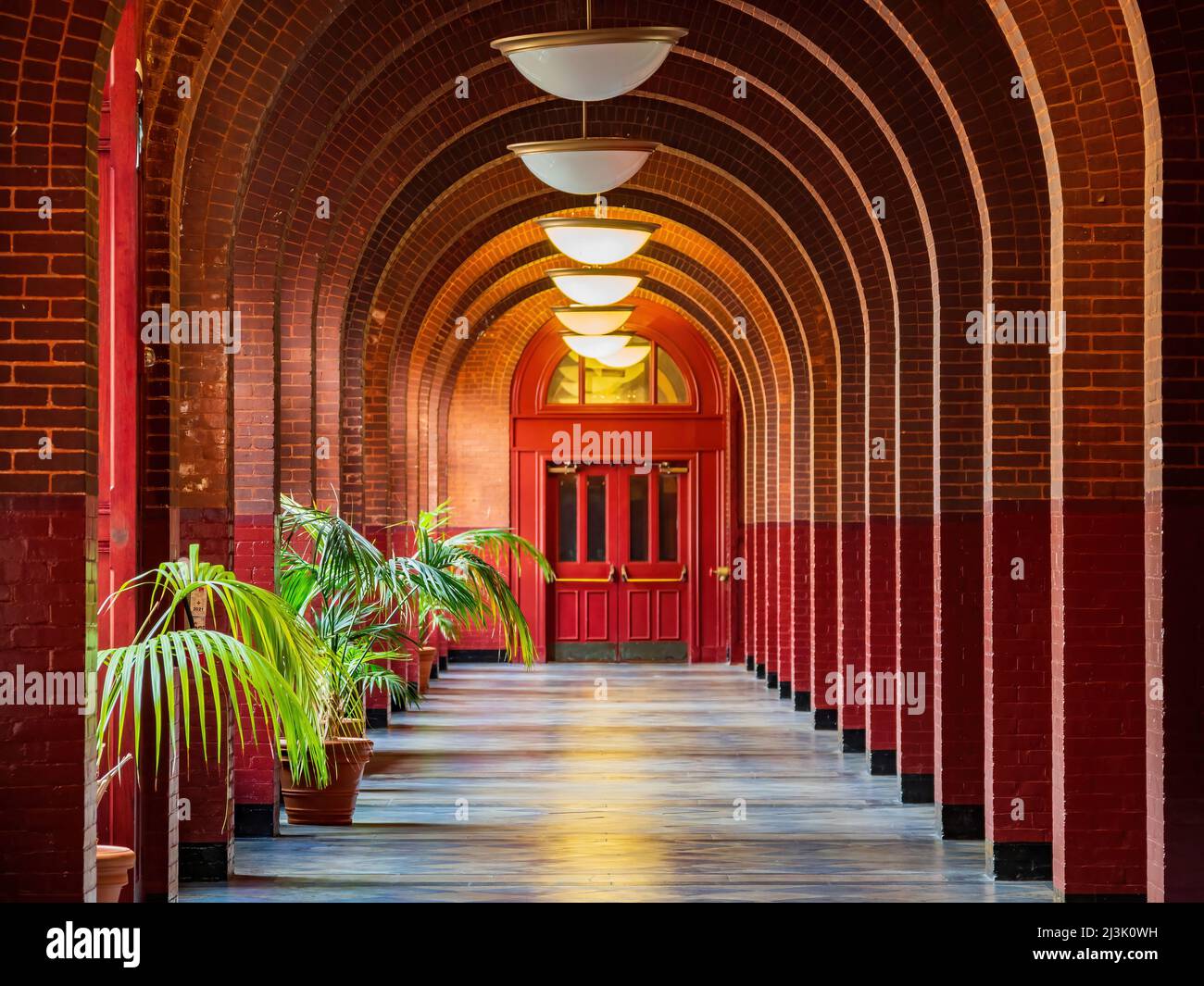 Interior view of the Healy Hall in Georgetown University at Washington ...