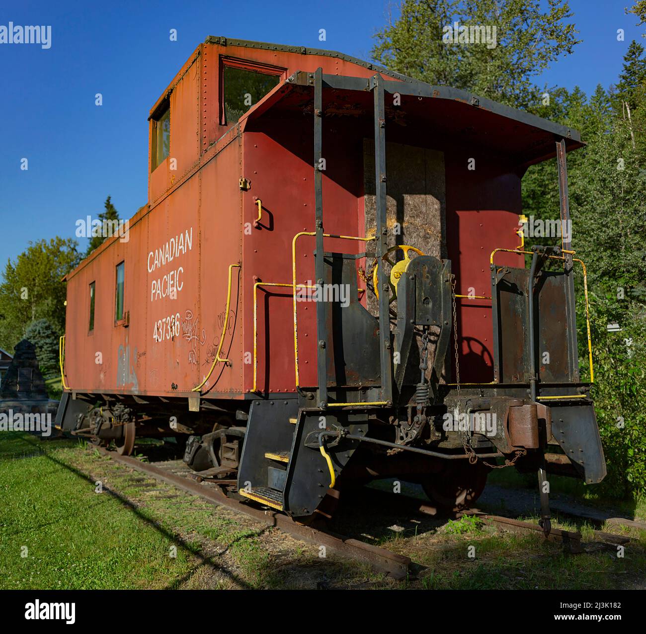 The Last Spike Memorial Site Stock Photo - Alamy