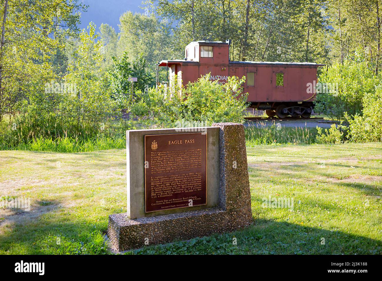 The Last Spike Memorial Site Stock Photo - Alamy