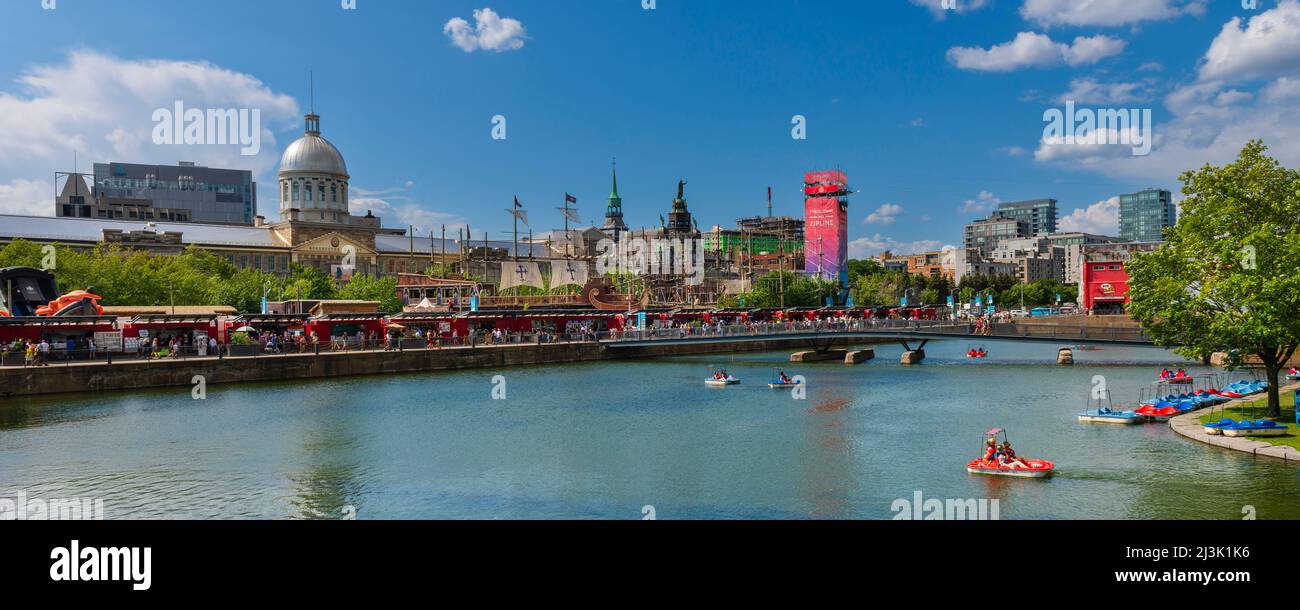 Bonsecours Basin and Bonsecours Market, Old Port of Montreal; Montreal ...
