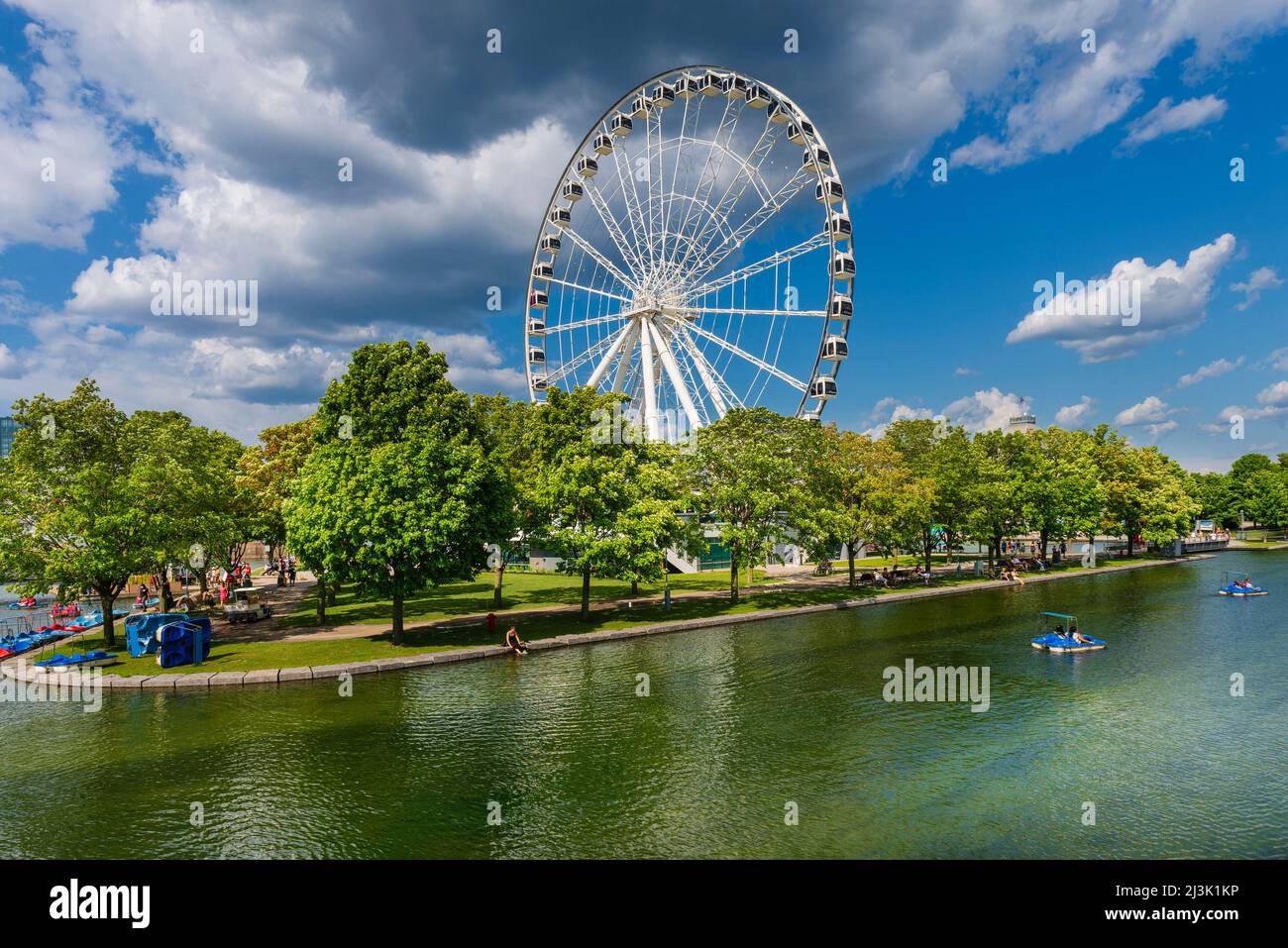 La Grande Roue de Montreal Ferris wheel, Bonsecours Basin, Old Port of ...