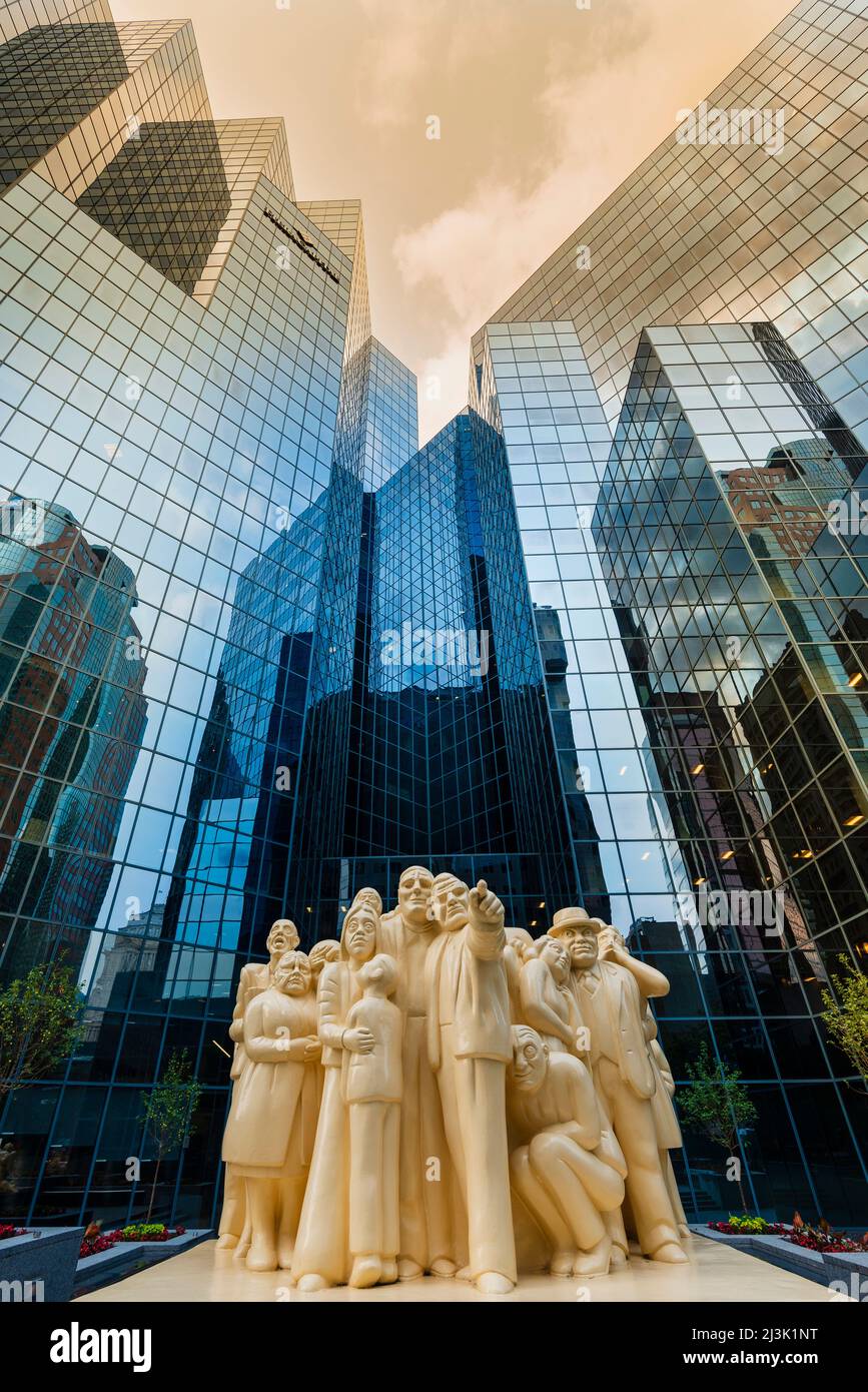The Illuminated Crowd, Montreal sculpture by Raymond Mason; Montreal ... The Illuminated Crowd, Montreal sculpture by Raymond Mason; Montreal ...