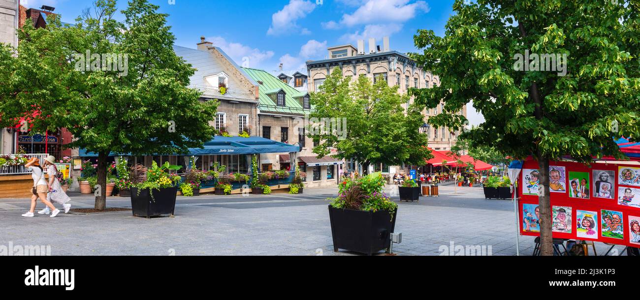 Place Jacques-Cartier, Old Montreal; Montreal, Quebec, Canada Stock ...
