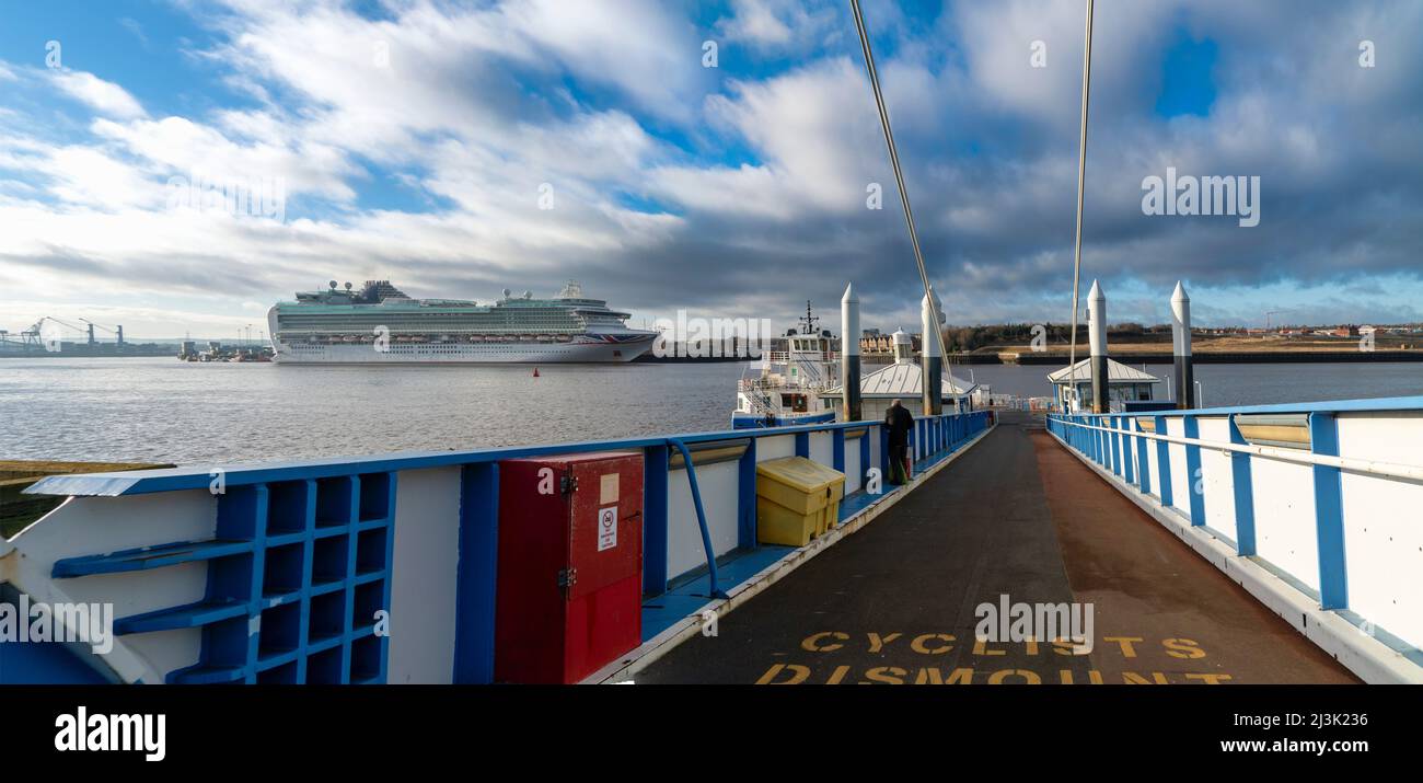 Dramatic clouds over the South Shields Ferry Landing; South Shields ...