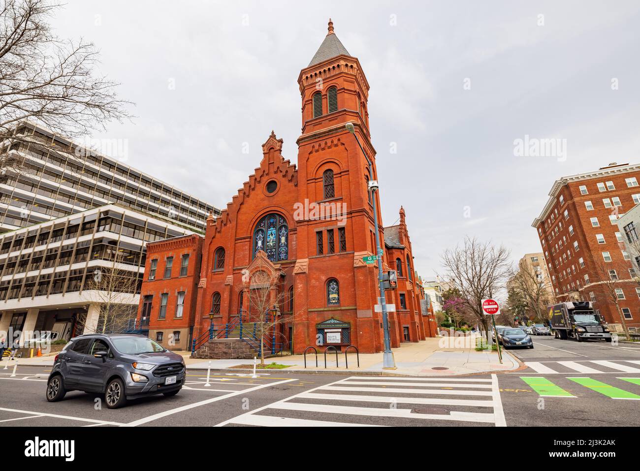 Washington DC, MAR 31 2022 - Overcast view of The United Church Stock ...