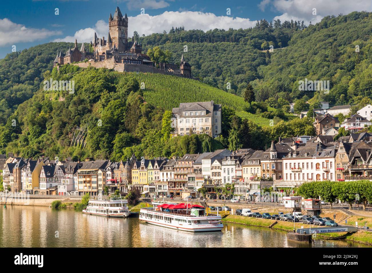 Cochem, Germany. Reichsburg Castle above the Town Stock Photo - Alamy