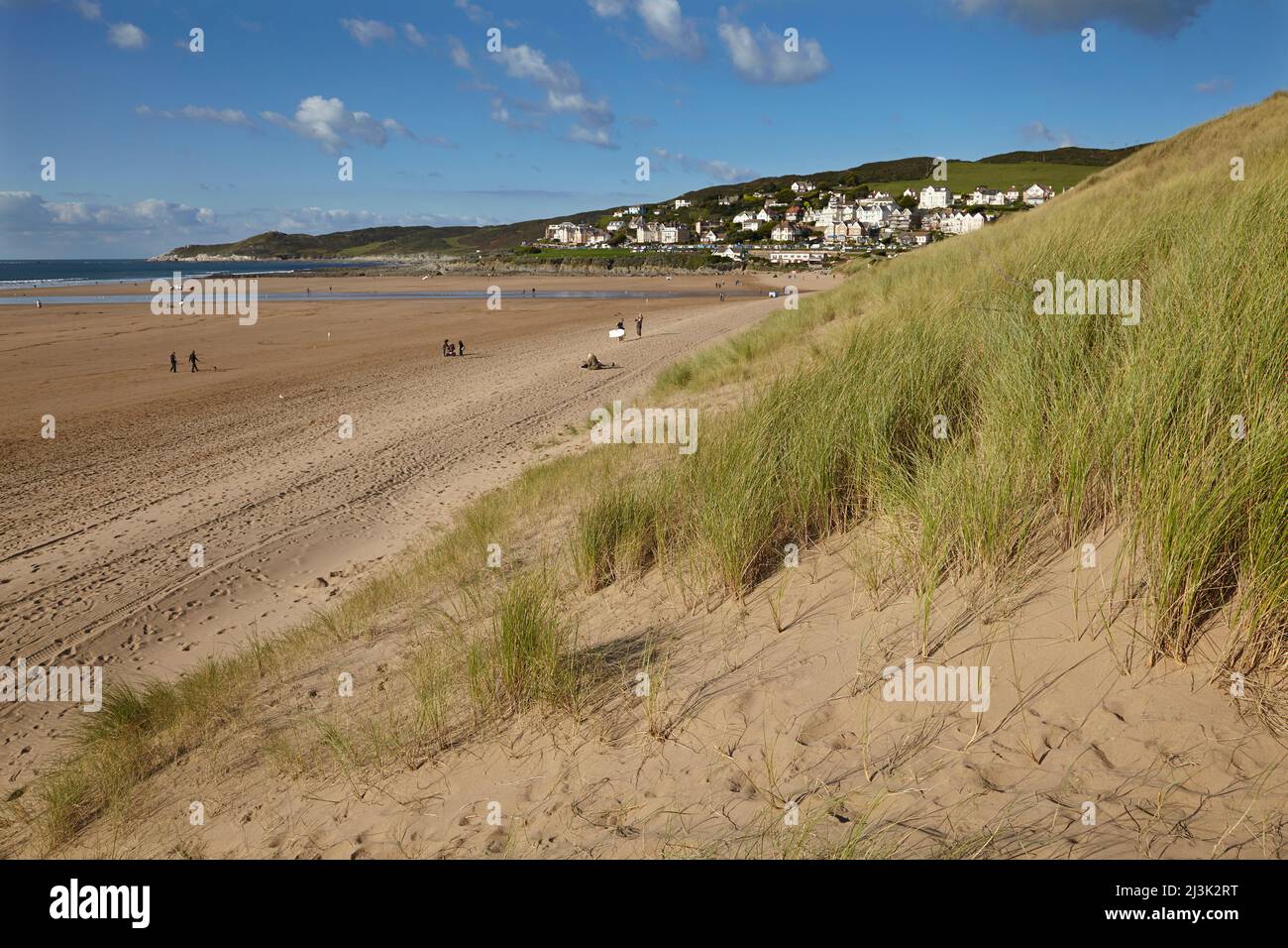 Woolacombe, a beach resort and village in North Devon, South West ...