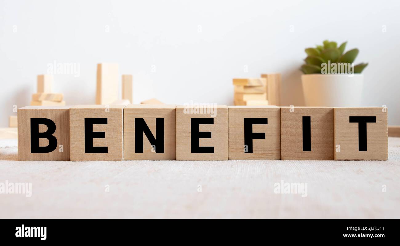 Benefit word hi-res stock photography and images - Alamy