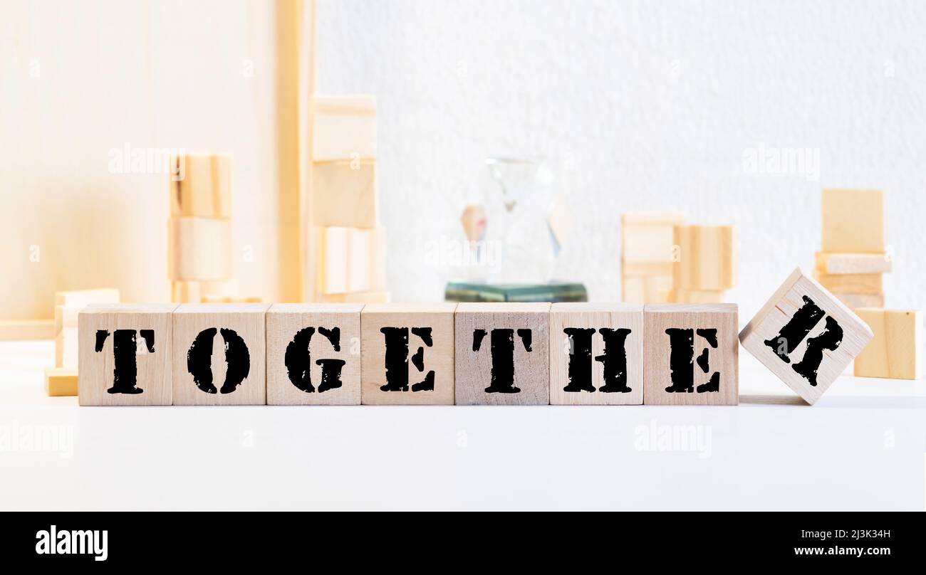 Together word hi-res stock photography and images - Alamy