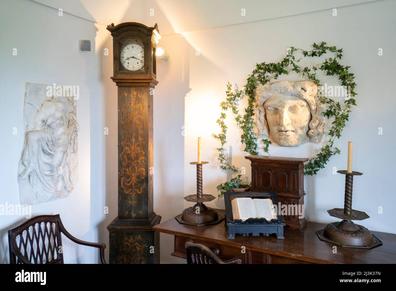 Items on display in an exhibit in the Axel Munthe Museum and Villa San ...