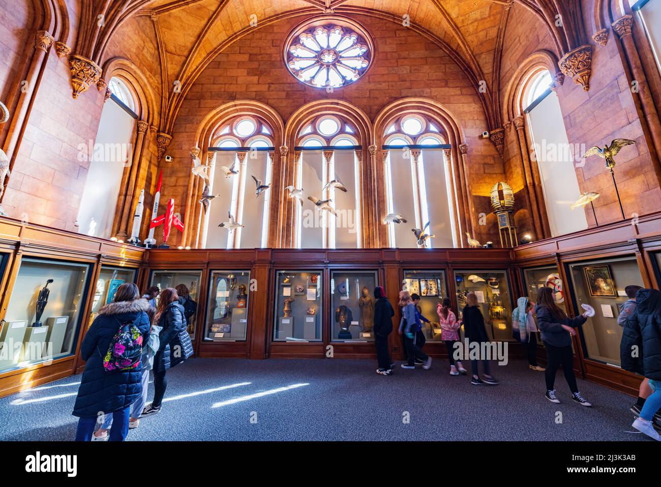 Washington DC, APR 1 2022 - Interior view of the Smithsonian Castle ...