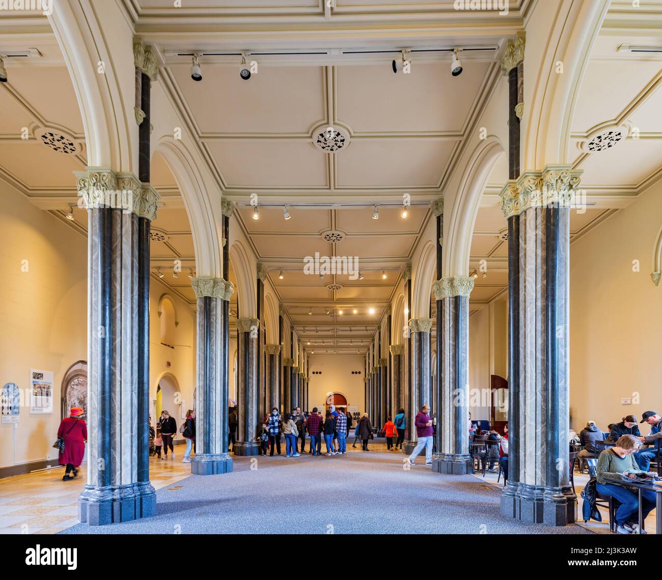 Washington DC, APR 1 2022 - Interior view of the Smithsonian Castle ...
