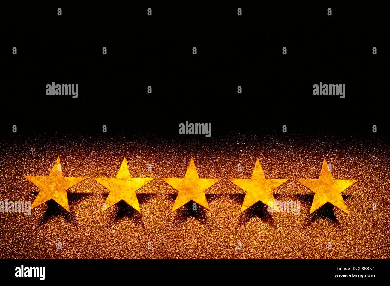 Five Golden Stars Stock Photo - Alamy