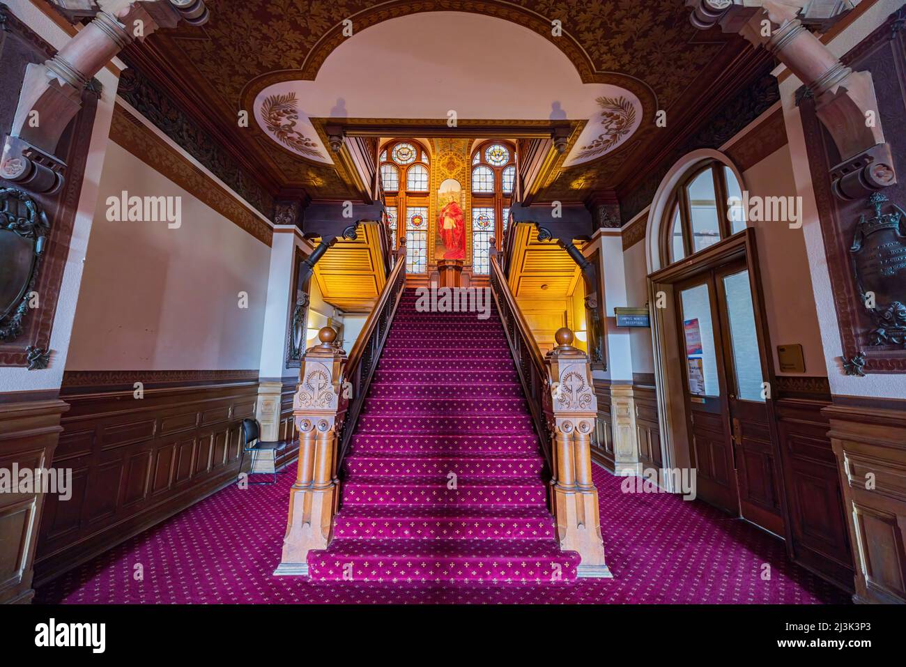 Washington DC, APR 3 2022 - Interior view of the Healy Hall in ...