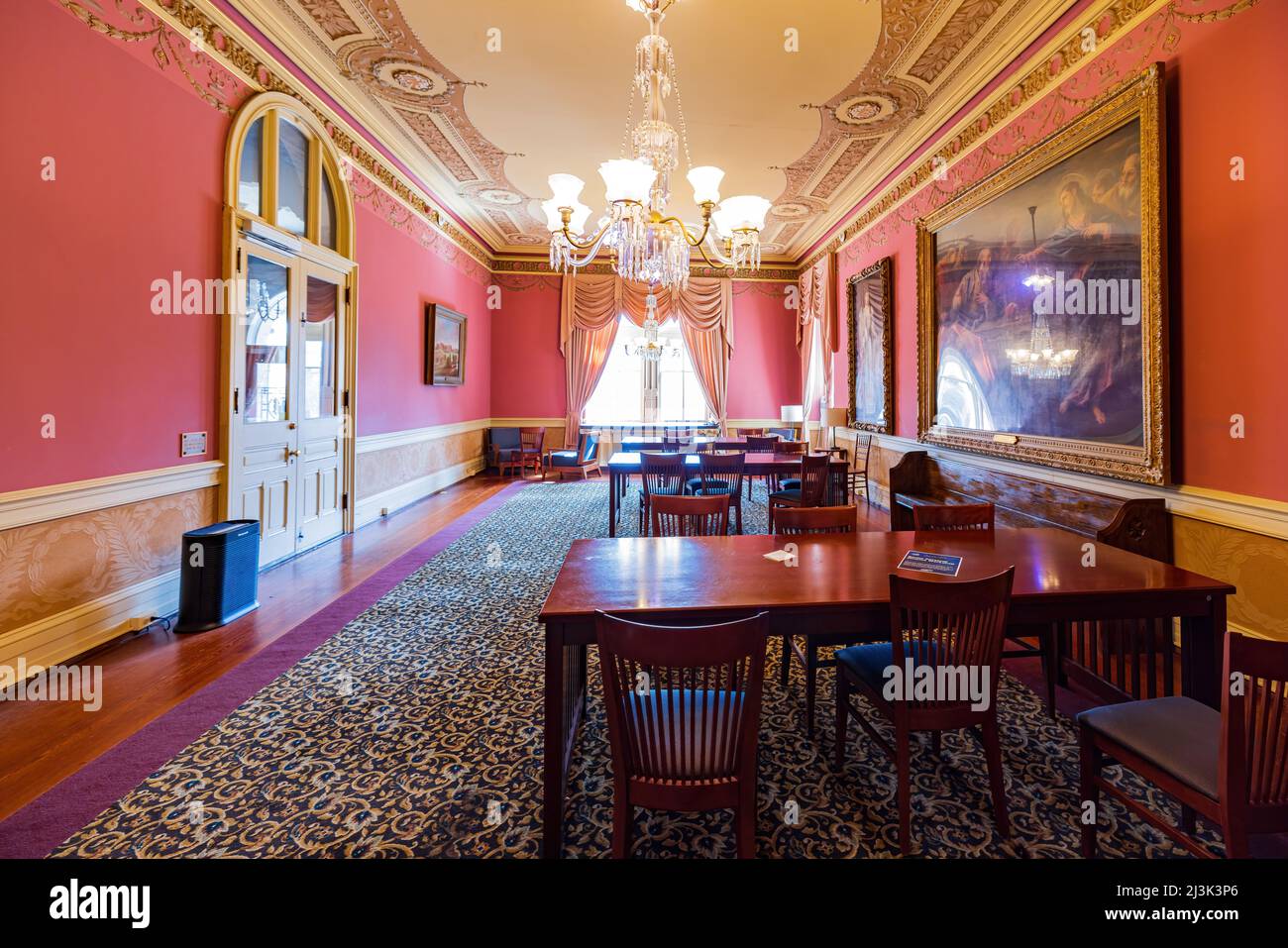 Washington DC, APR 3 2022 - Interior view of the Healy Hall in ...