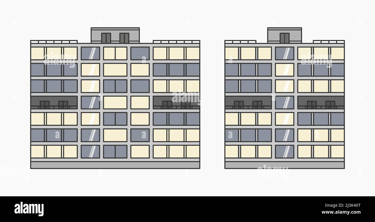Apartment block construction Cut Out Stock Images & Pictures - Alamy