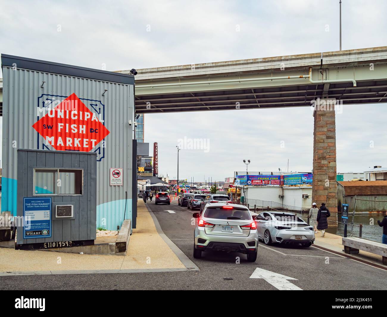 Washington DC, MAR 30 2022 - Afternoon cloudy view of the Municipal ...