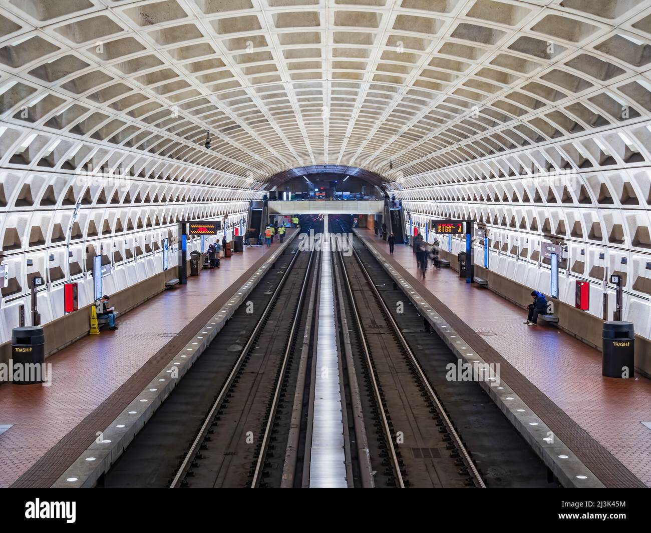 Washington DC, MAR 31 2022 - Interior view of the Eastern Market metro ...