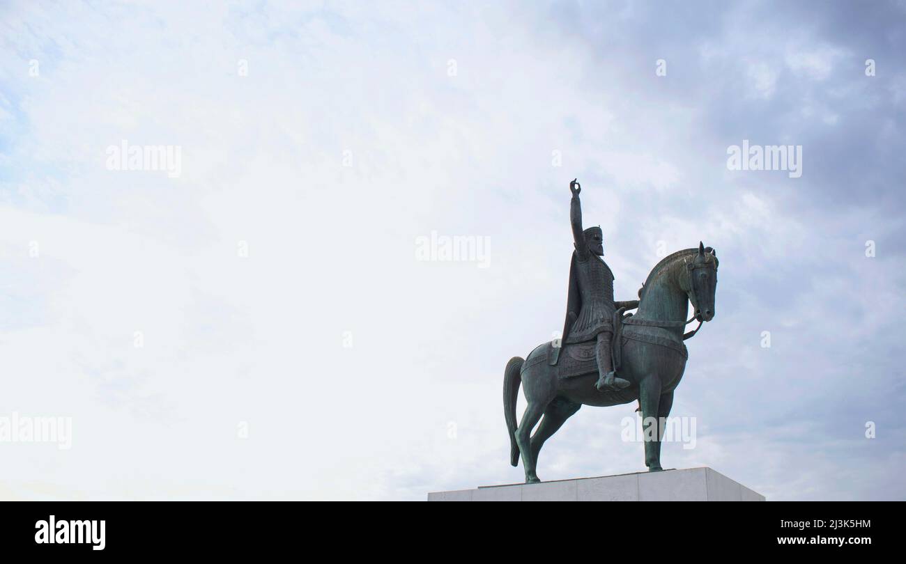 Statue of the last Byzantine Emperor (Constantine XI Palaiologos ...