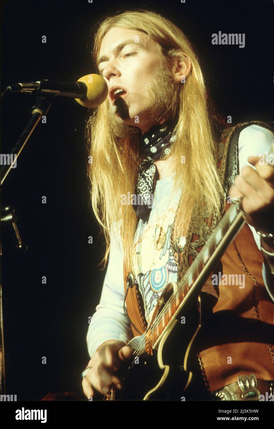 The Allman Brothers in concert circa late 1970's Credit: Jeffrey Mayer ...