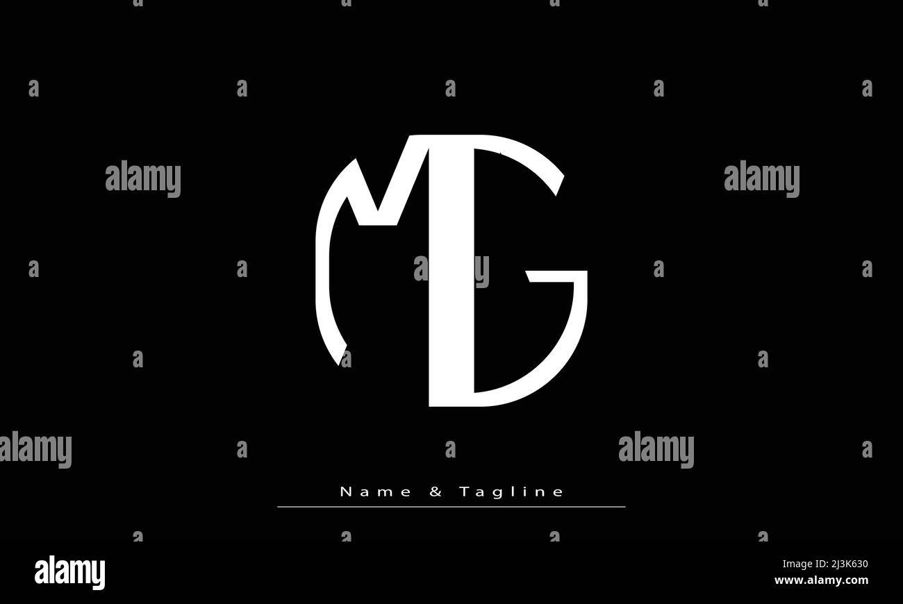 Alphabet letters Initials Monogram logo MG , GM Stock Vector Image ...