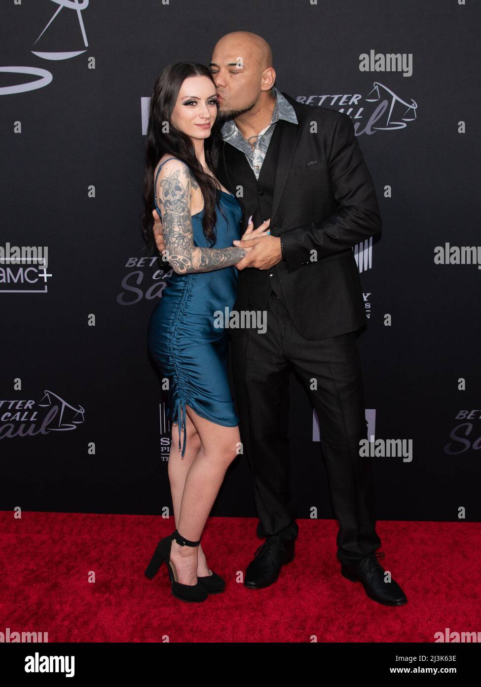 Los Angeles, California, USA. 07th Apr, 2022. Michelle Moncada and Luis ...