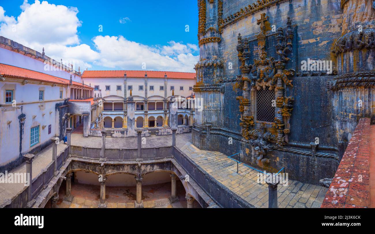 Tomar, Portugal, June 22, 2021: Detail of the manueline window at the ...
