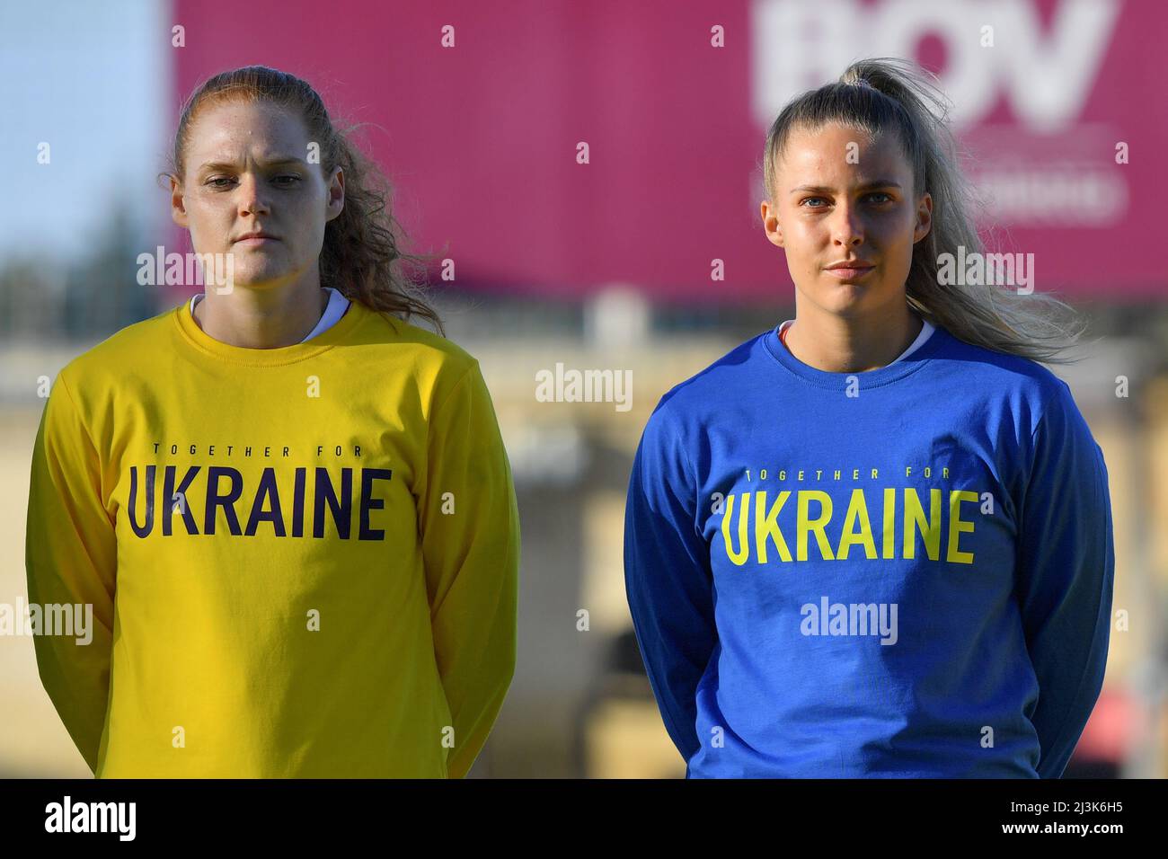 from left Stine Pedersen (#3 Denmark), Olivia Moller Holdt (#6 Denmark ...