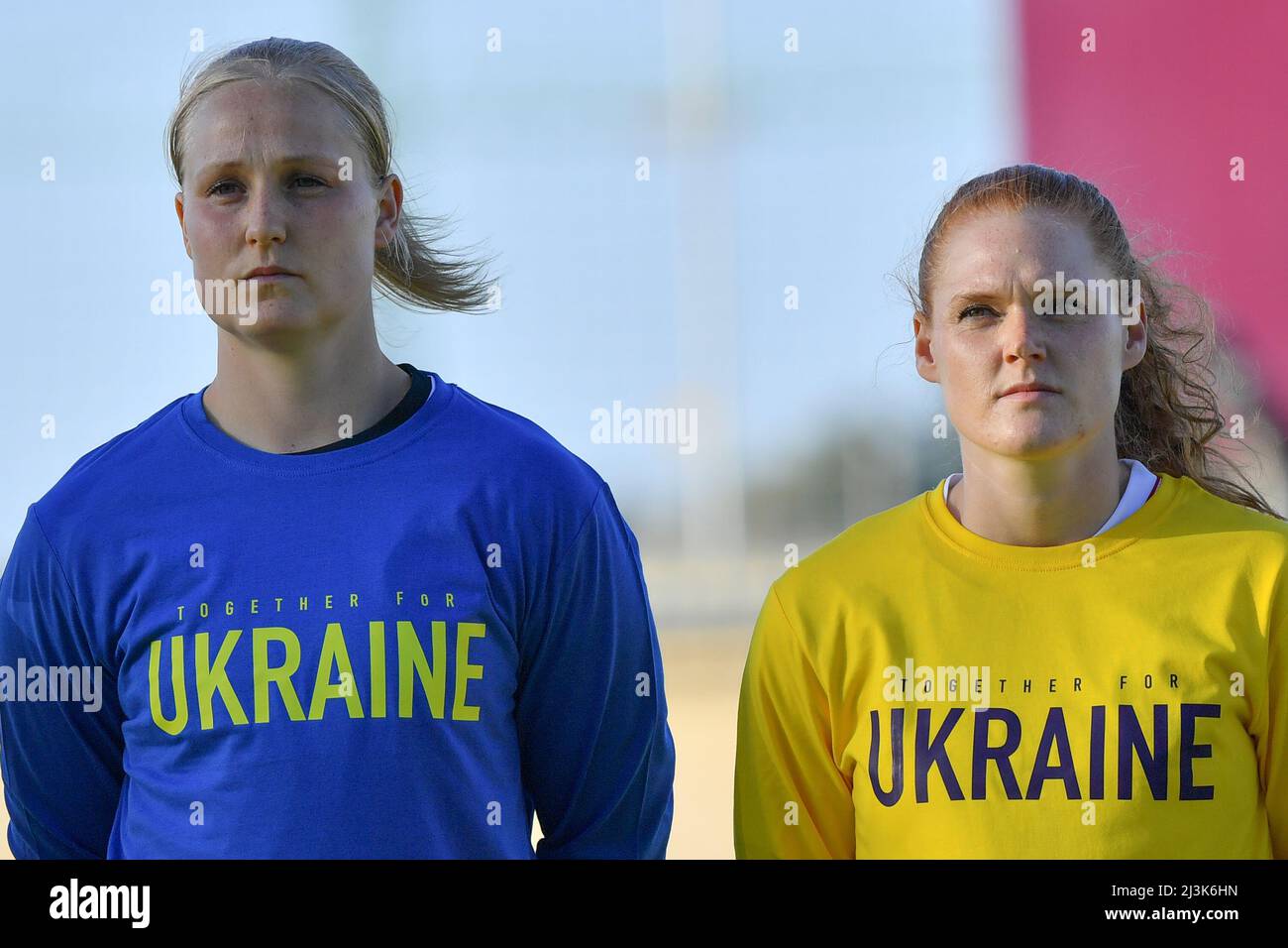 From left Stine Larsen (#12 Denmark) and Stine Pedersen (#3 Denmark ...