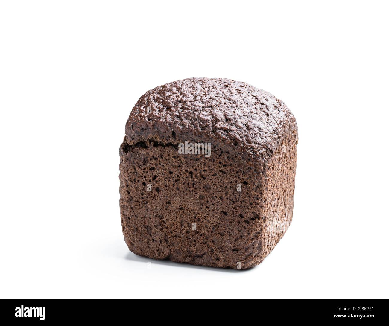 Homemade whole wheat rye bread isolated on white Stock Photo - Alamy