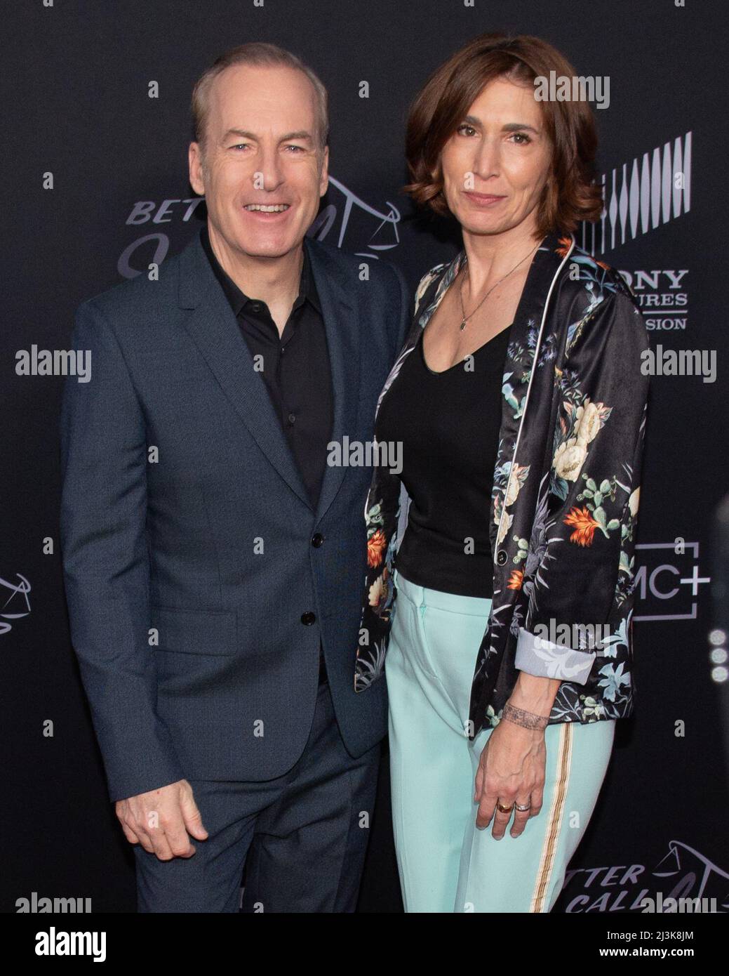 07 April 2022 - Los Angeles, California - Bob Odenkirk and Naomi Odenkirk. Premiere of the sixth ...