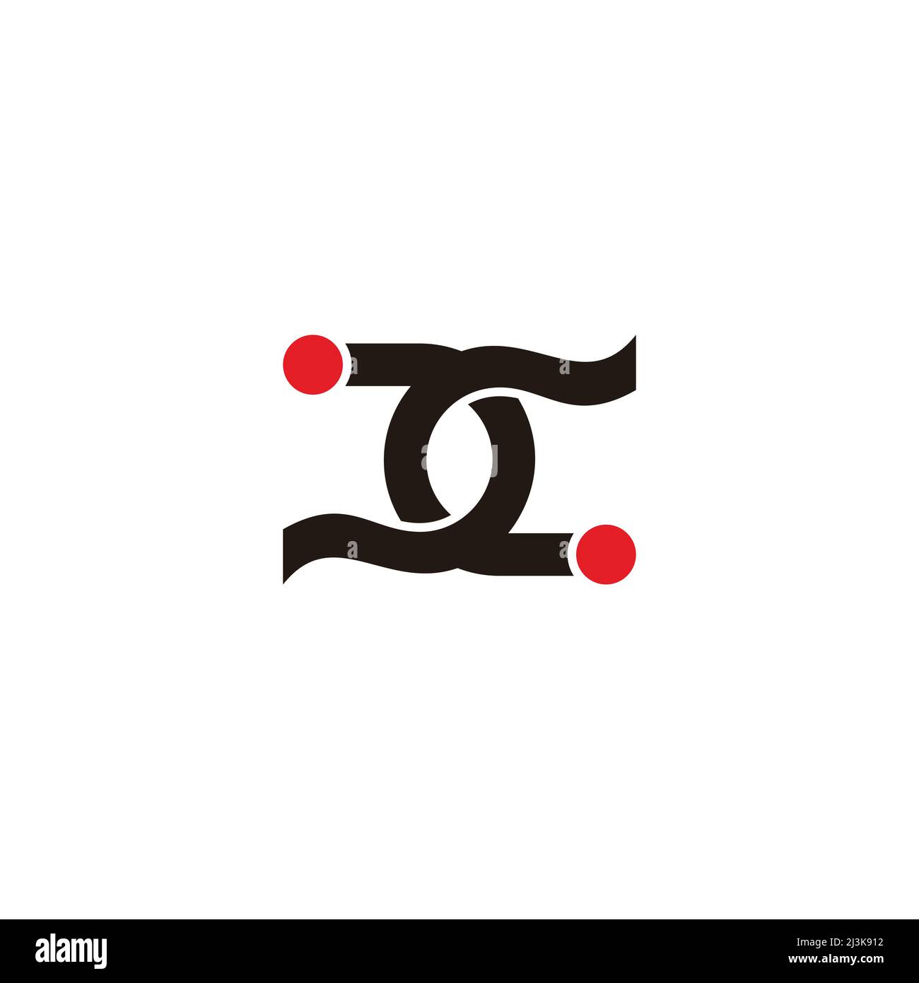 letter cc dots overlapping line logo vector Stock Vector Image & Art ...