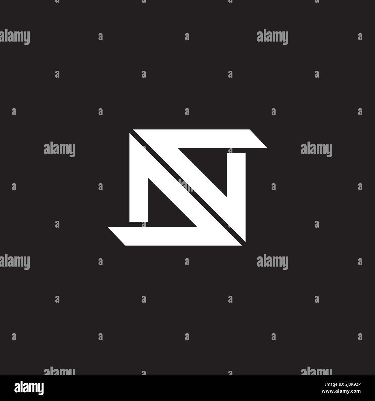 letters dg square geometric arrows logo vector Stock Vector Image & Art ...