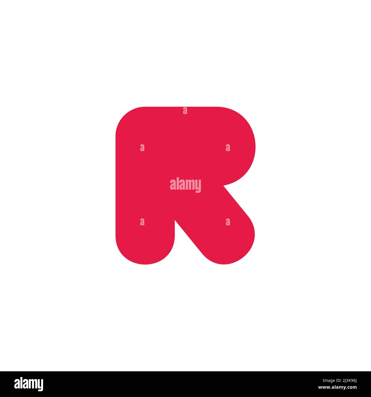 letter r cute arrow simple geometric logo vector Stock Vector Image ...