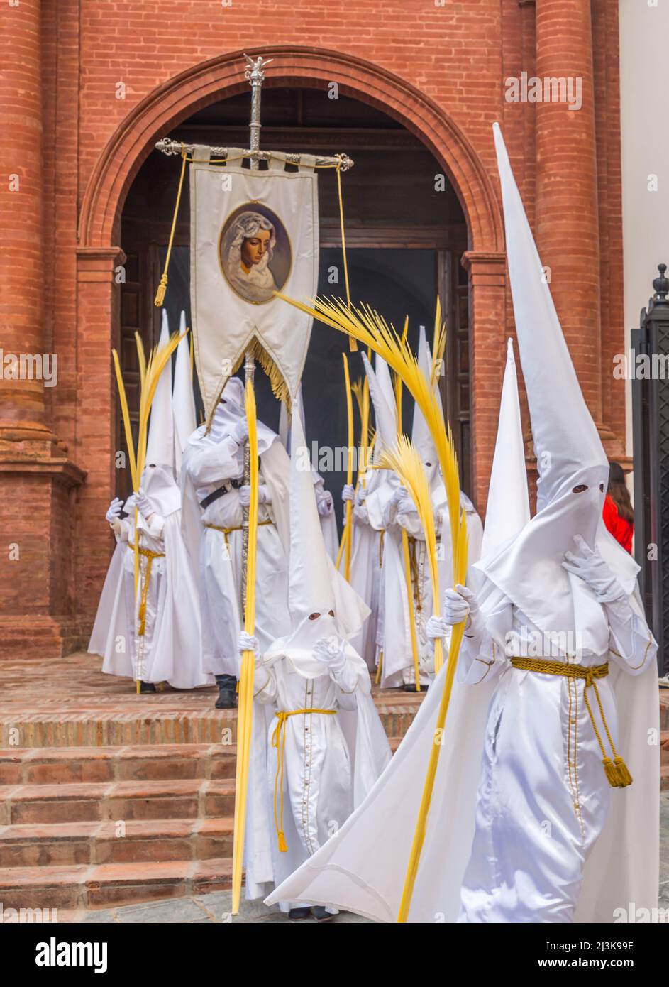 Procession of people in the holy week. Residents participating in the ... Procession of people in the holy week. Residents participating in the ...
