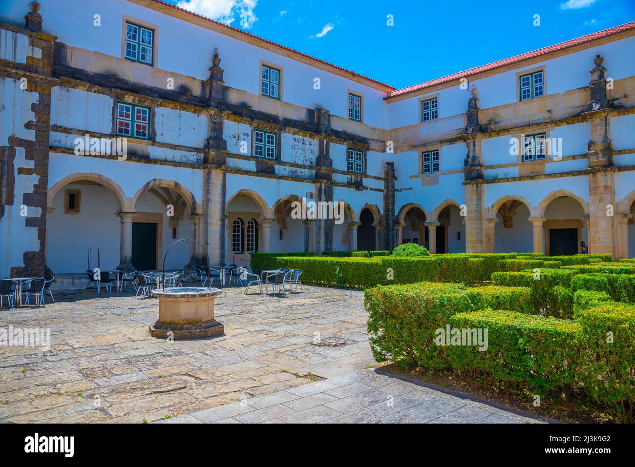 Tomar, Portugal, June 22, 2021: Cloister inside of the convent of ...
