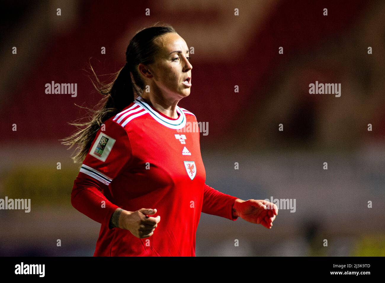 Llanelli, UK. 08th Apr, 2022. Natasha Harding of Wales in action. Wales ...