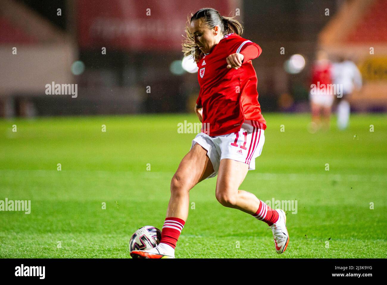 Llanelli, UK. 08th Apr, 2022. Natasha Harding of Wales in action. Wales ...