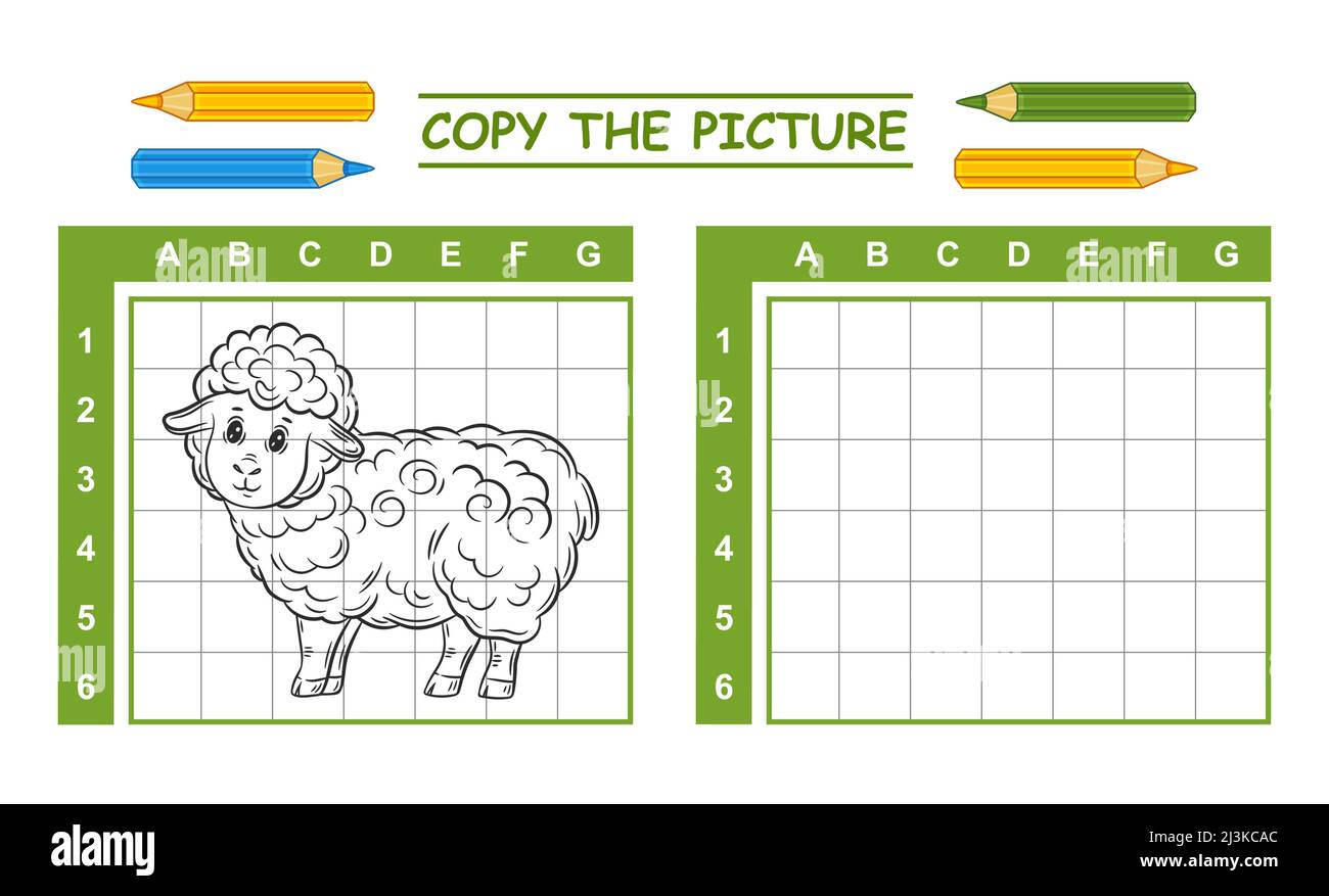Learning how to draw sheep Stock Vector Images - Alamy