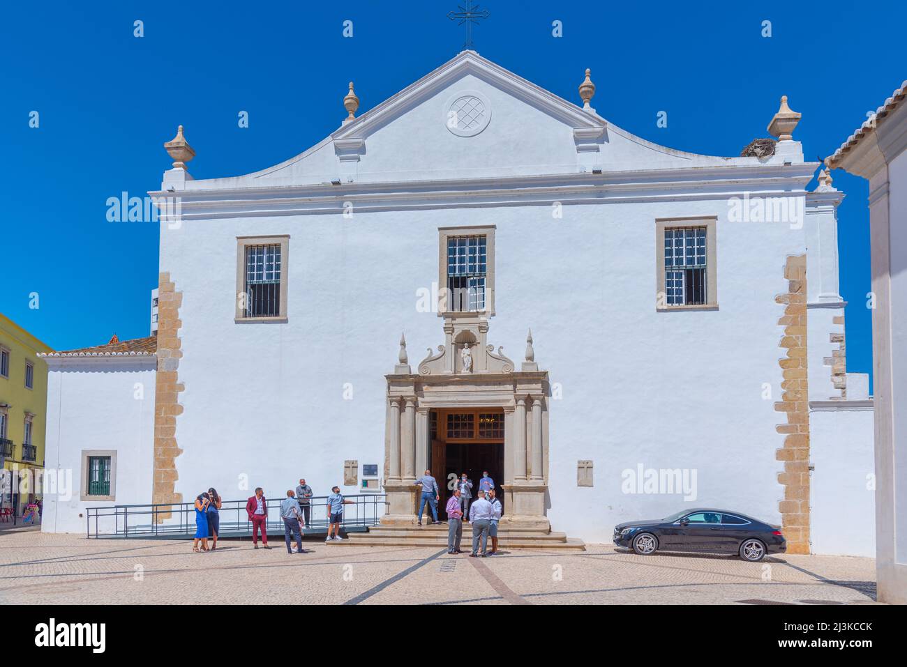 Faro, Portugal, June 18, 2021: Church of Sao Pedro at Faro, Portugal ...