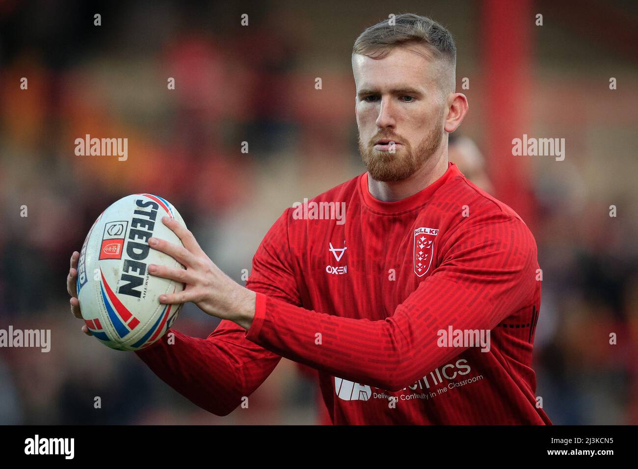 Rowan Milnes (21) of Hull KR during the pre match warm up Stock Photo ...
