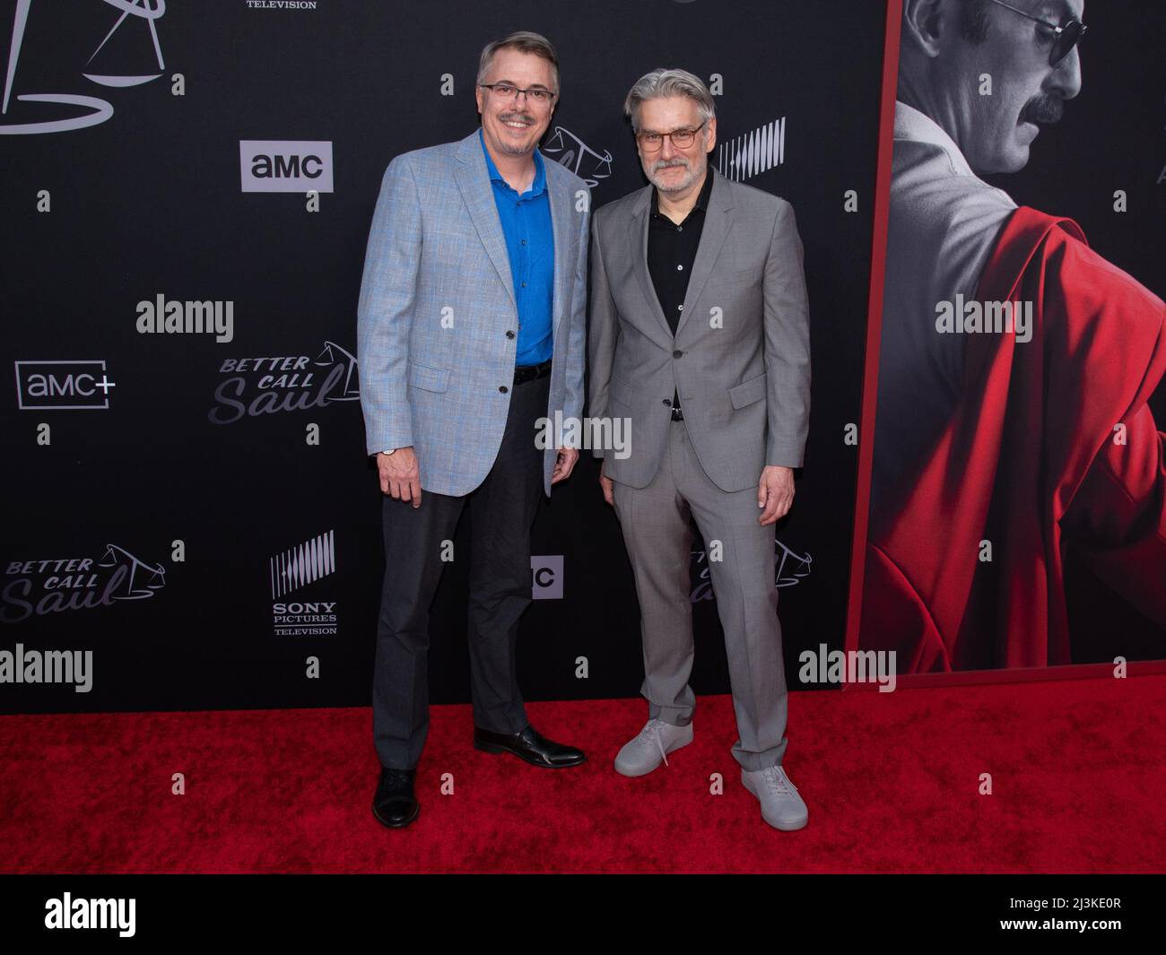 07 April 2022 - Los Angeles, California - Vince Gilligan and Peter ...