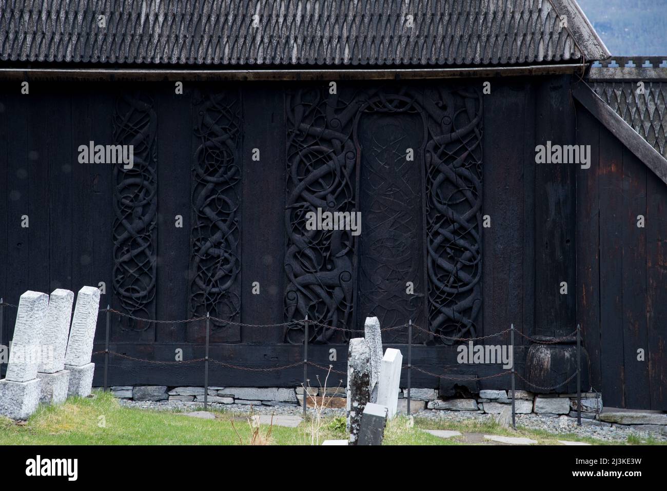 Urnes stave church was constructed around 1100 as a rural single-nave ...