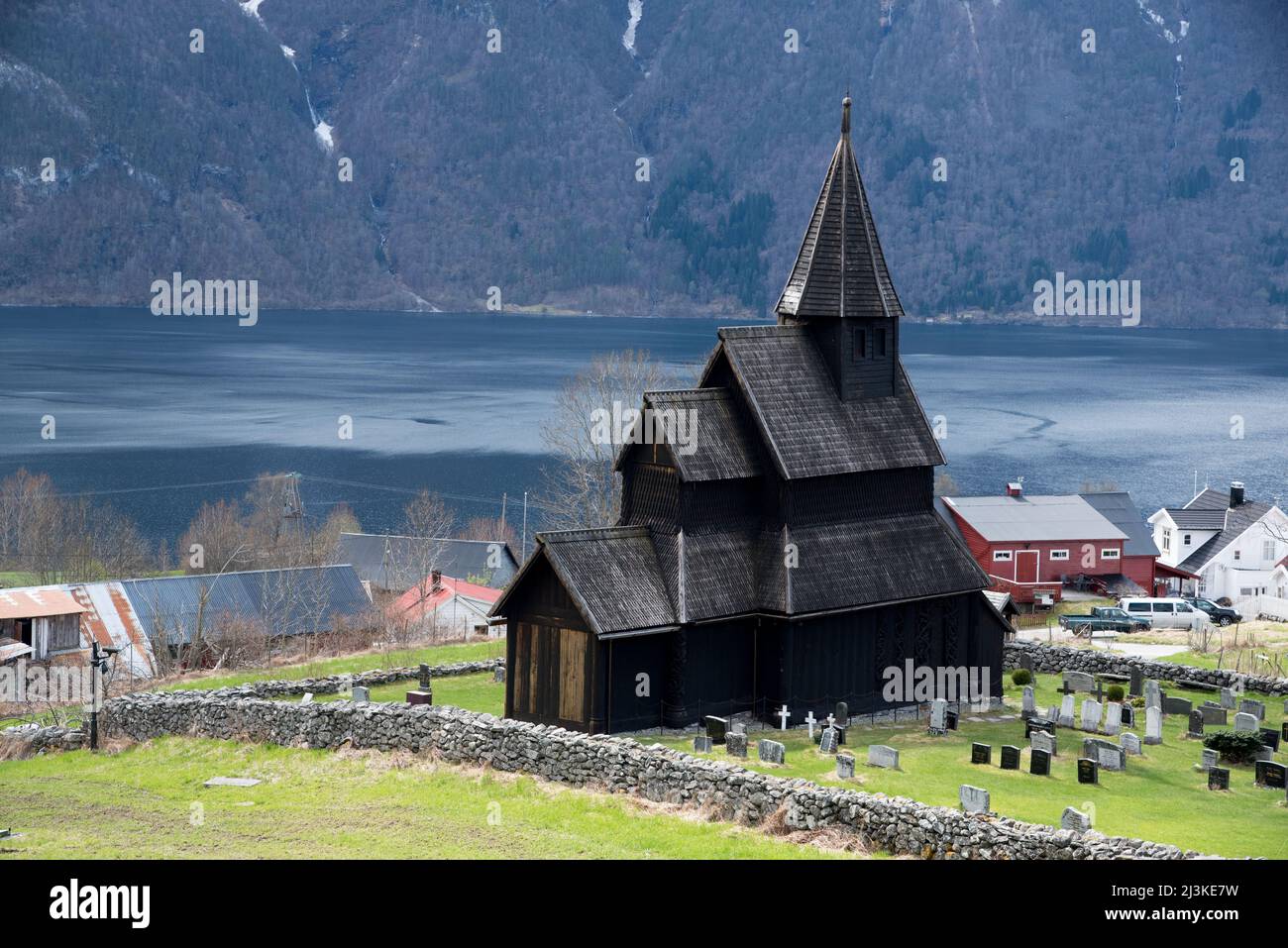 Urnes stave church was constructed around 1100 as a rural single-nave ...