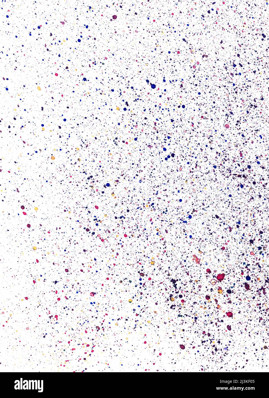 Organic handmade creative multicolored splash spots watercolor painting ...