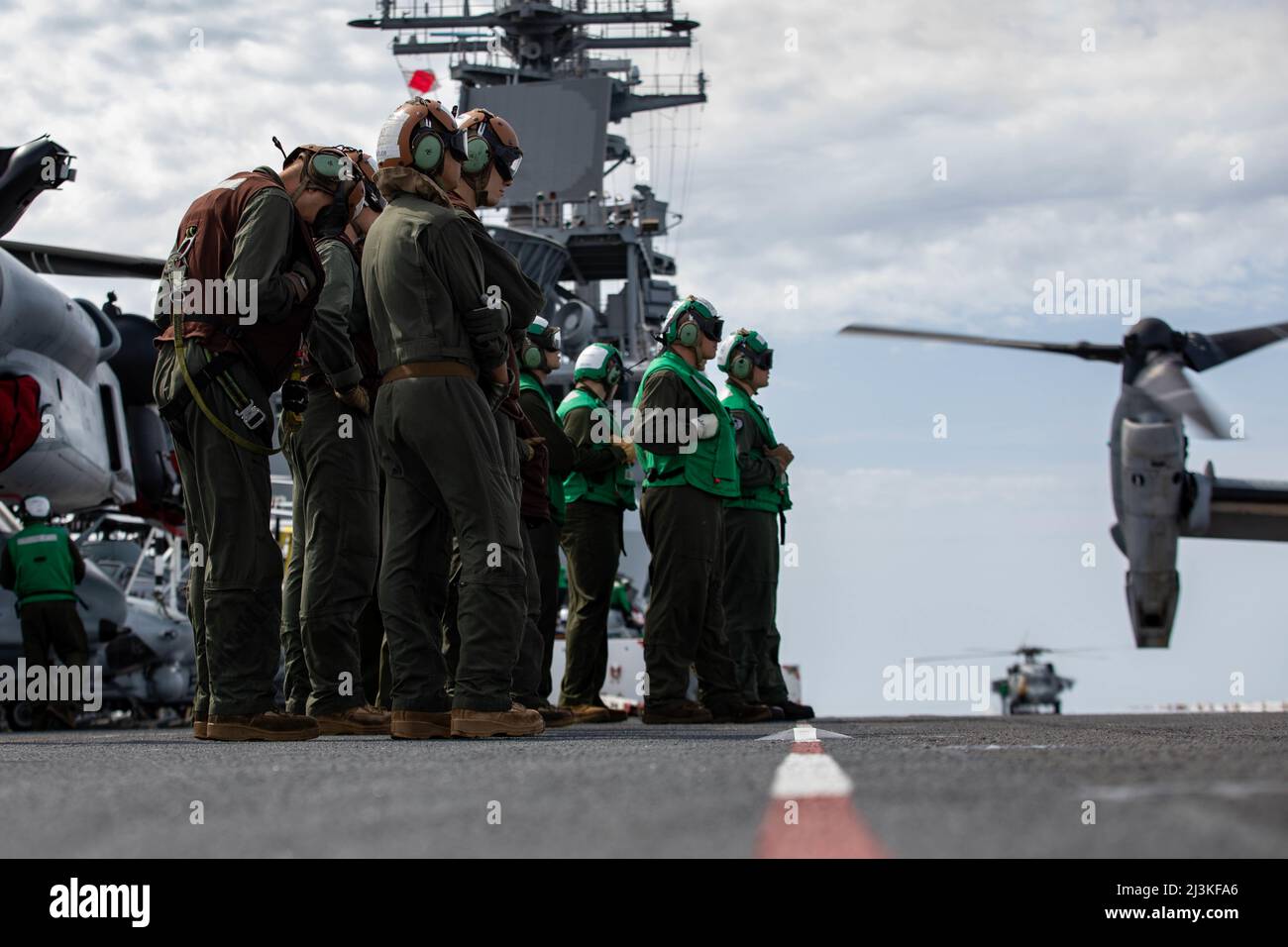 U.S. Marines with the Air Combat Element of the 22nd Marine ...