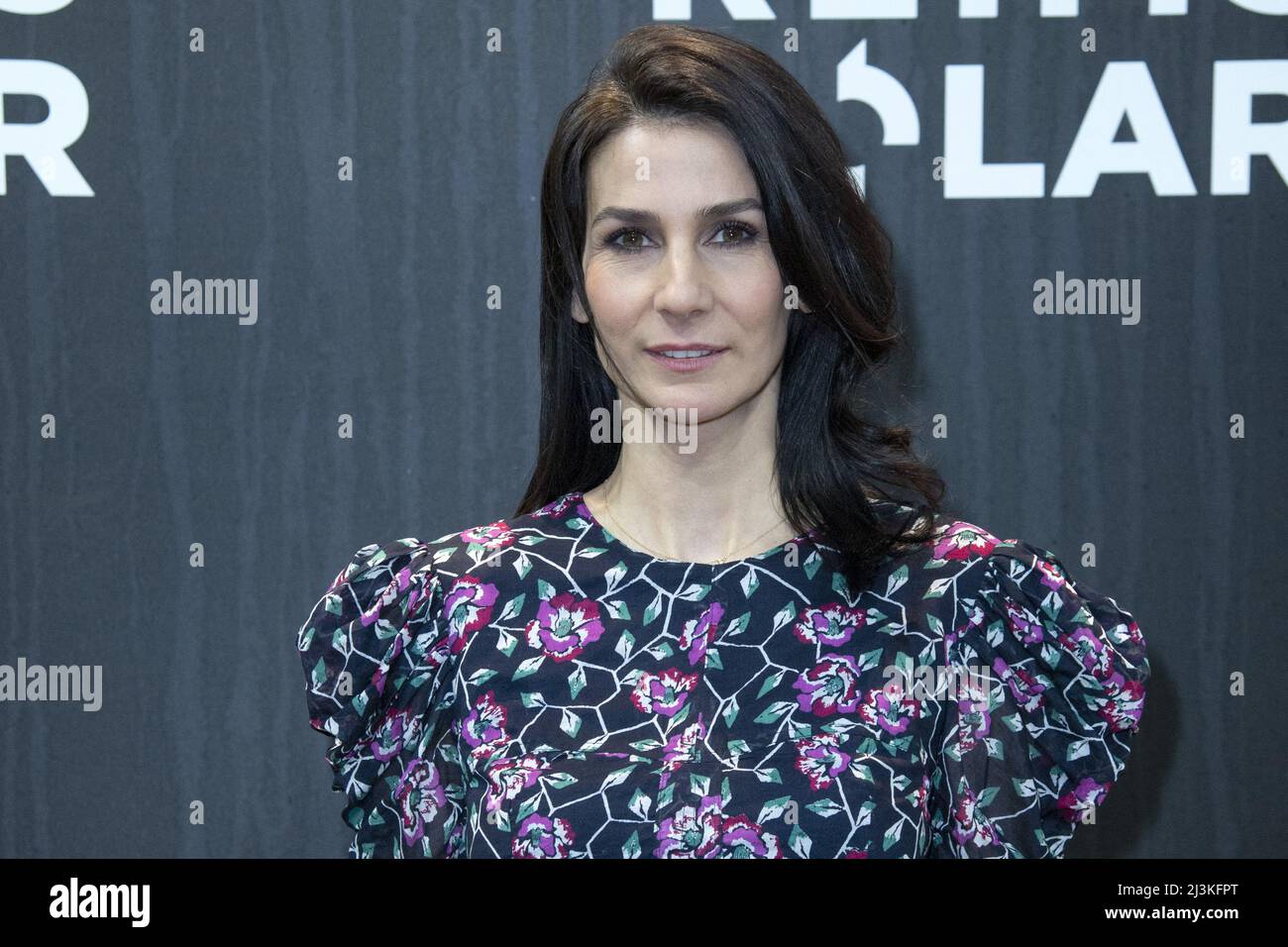 Marie Drucker attending a photocall during the 2nd Reims Polar Film ...