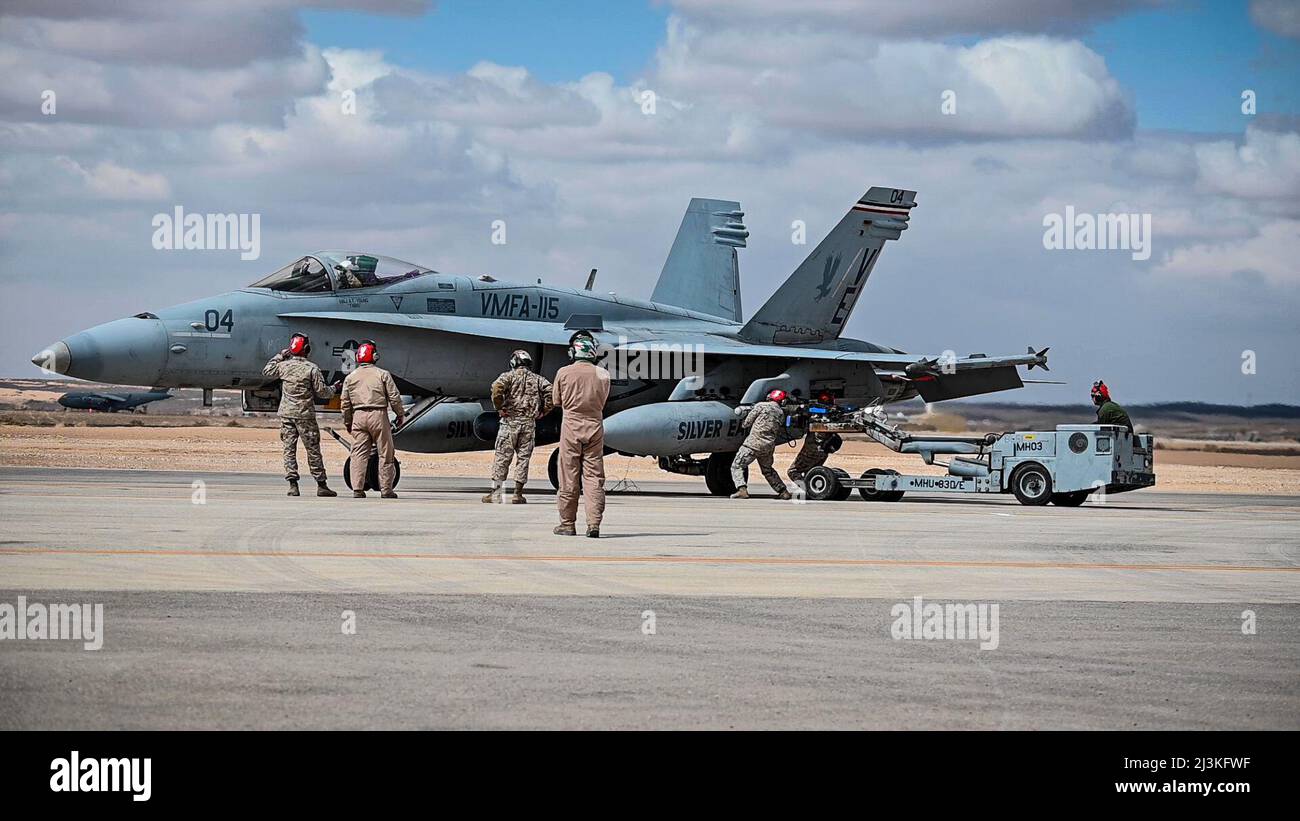 Marine Fighter Attack Squadron 115 aviation ordnance technicians load ...
