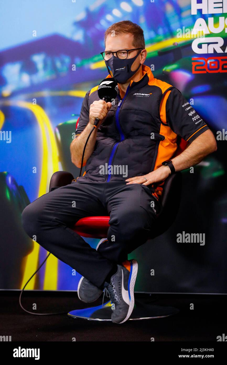 Rome, Italy. 09th Apr, 2022. SEIDL Andreas, Team Principal of McLaren ...